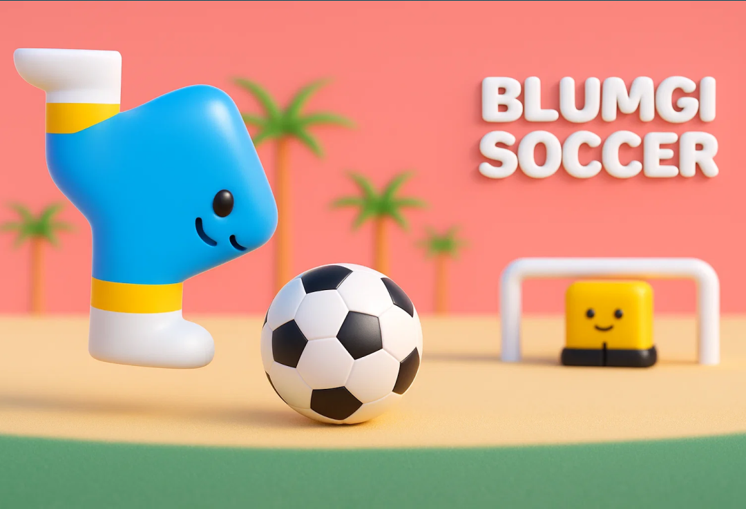 Blumgi Soccer Game – Aim and Goal at YupGames