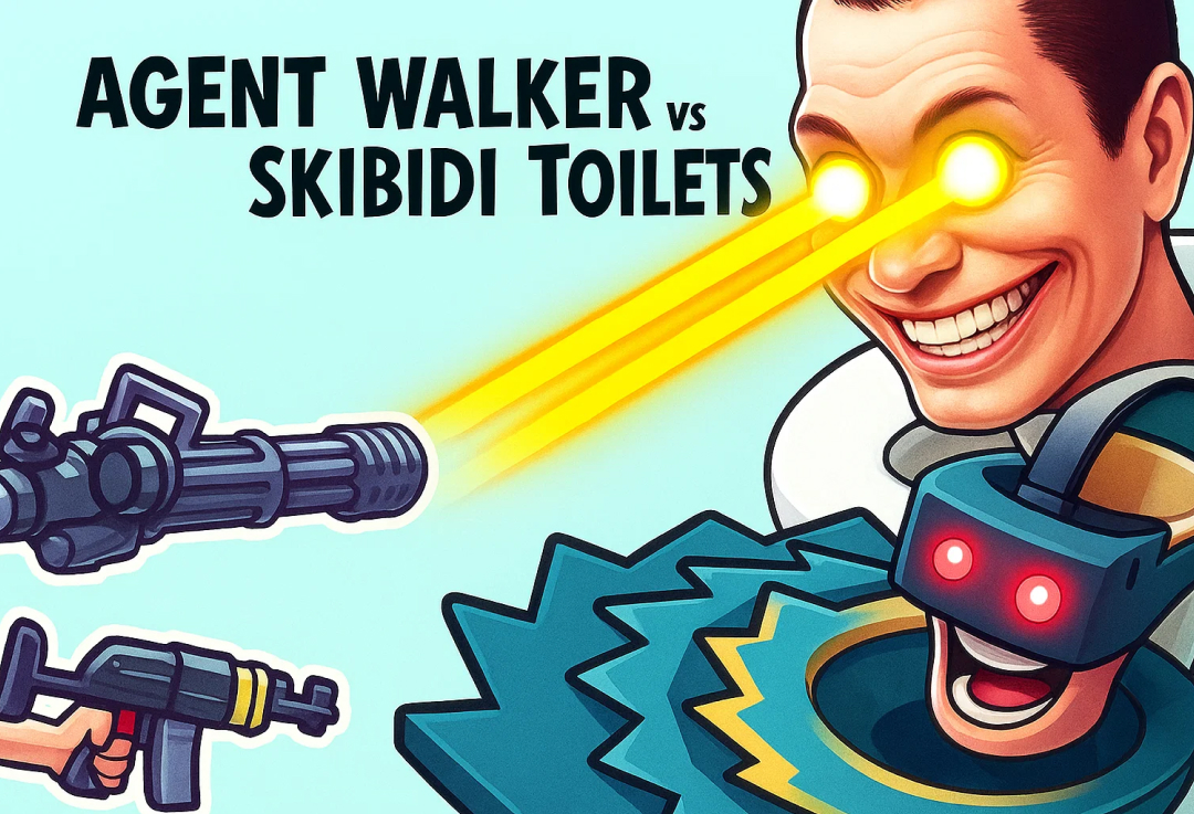 Agent Walker vs Skibidi Toilets Game – Action Shooting Game | YupGames