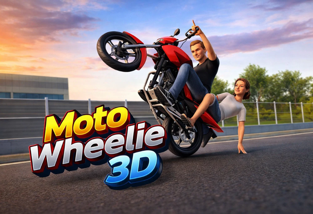 Moto Wheelie 3D - Motorcycle Stunt Racing Game | YupGames